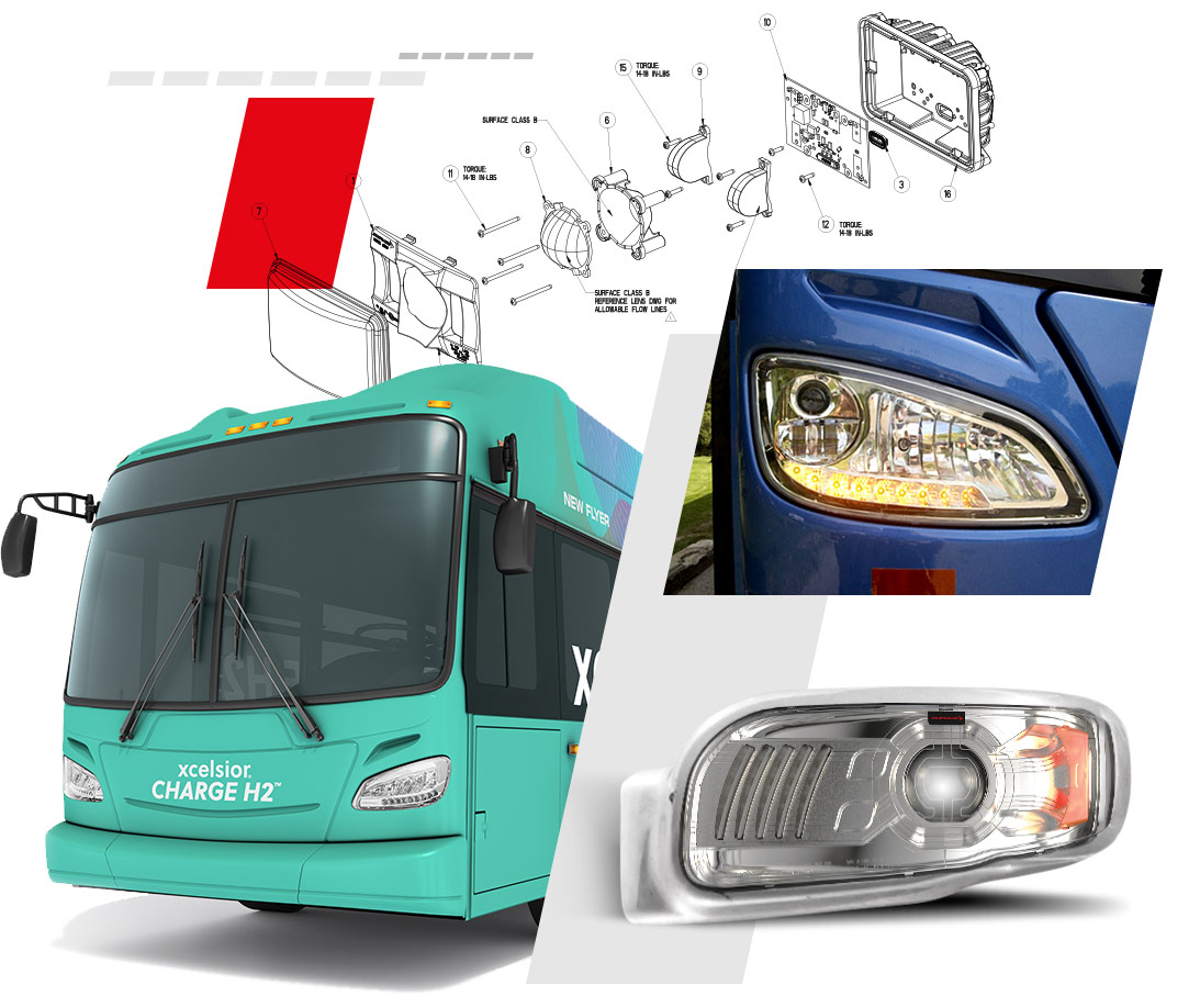 Transport lighting - Bus and truck OEM solutions | Betalight