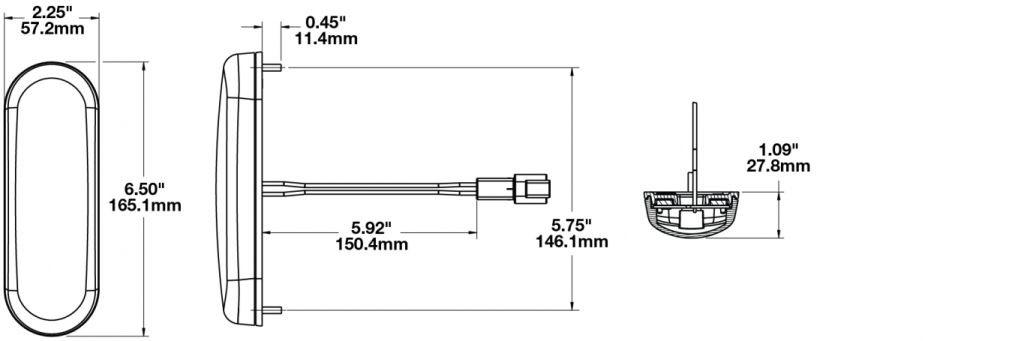 LED Dome & Signal Light Model 412 | Low Profile Lighting